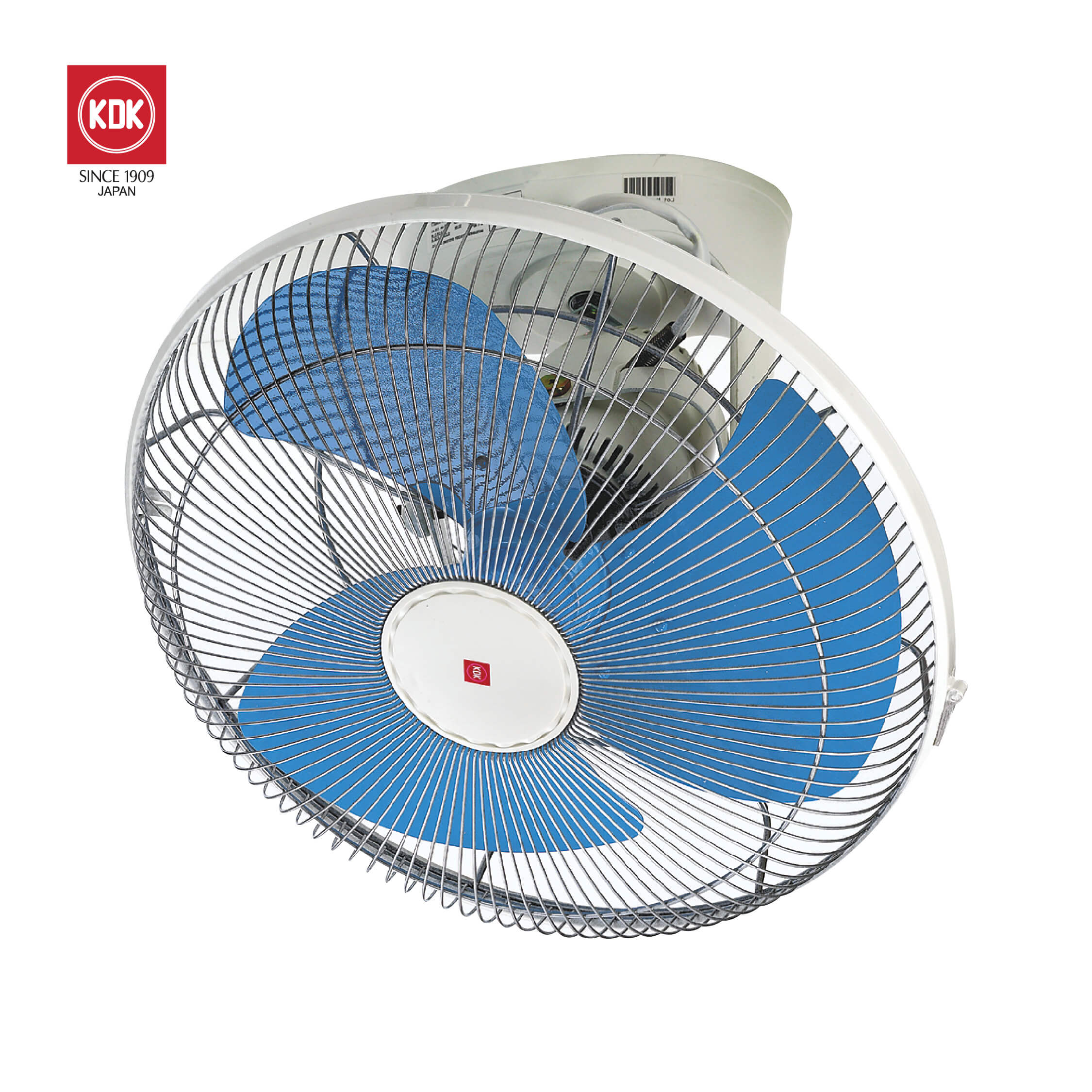 A-40Y ORBIT FAN WHITE BODY, BLUE BLADE W/ CONTROL - Avesco Marketing Corp